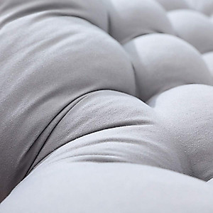 Patio Chaise Lounger Cushion, Indoor/Outdoor Cushions Rocking Chair Sofa Cushion with 6 Ties,Thick Padded Swing Bench Cushion，61Inch (Gray)