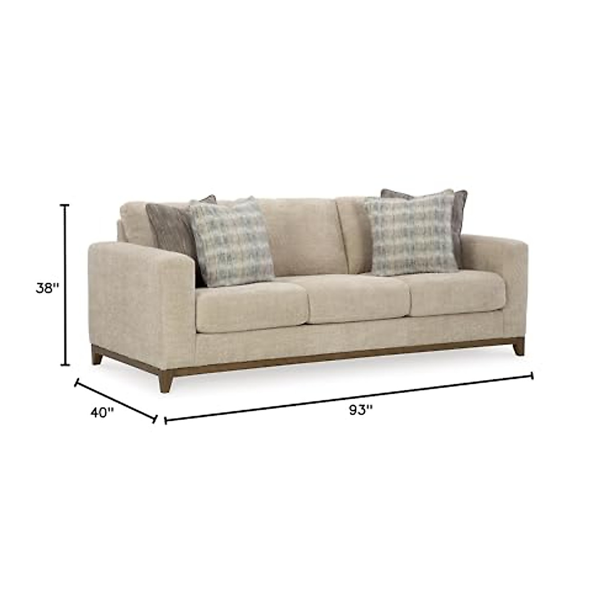 Signature Design by Ashley Parklynn Classic Sofa for Living Room, Beige