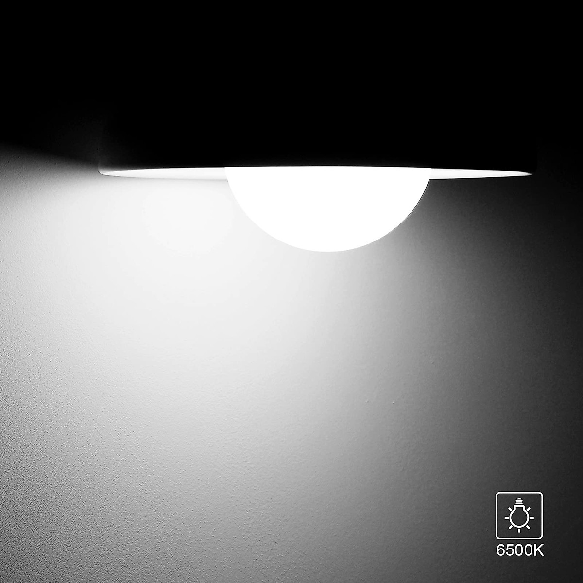 Rechargeable Light Bulbs Emergency Lights for Home Power Failure A19 Battery Operated Light Bulbs 1200mAh 6500K 12W 60W Equivalent LED Bulb for Camping,Hiking,Hurricane(Daylight,Pack of 4)