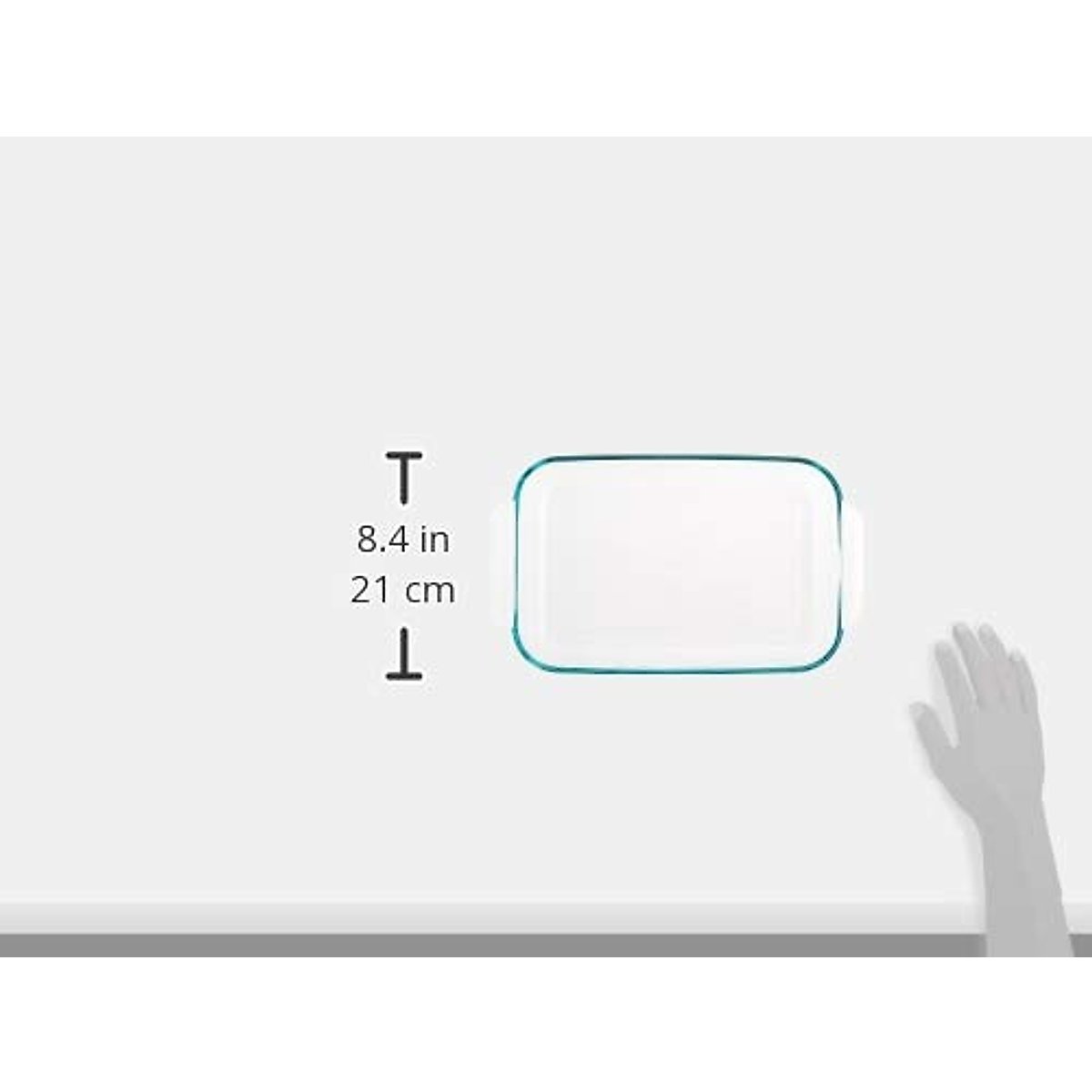 Pyrex, Clear Basics 2 Quart Glass Oblong Baking Dish, 11.1 in. x 7.1 in. x 1.7 in, 2 QT Rectangular