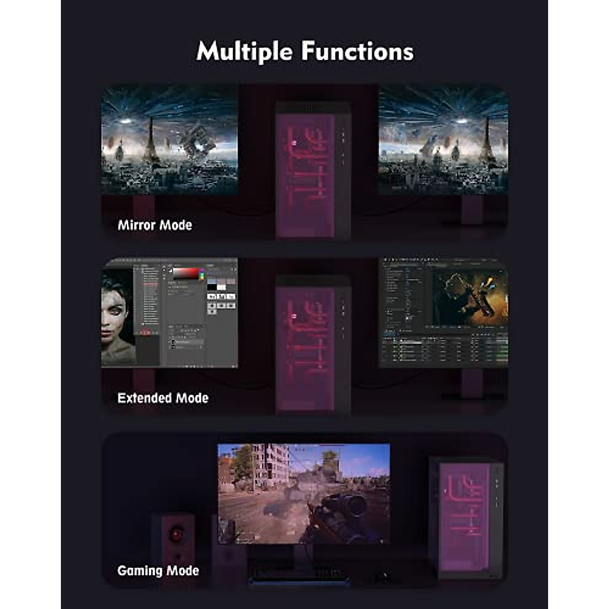 Silkland [VESA Certified 8K DisplayPort Cable 1.4 240Hz, DP Cable [8K@60Hz, 4K@144Hz, 2K@240Hz 165Hz], Braided High Speed Display Port Cord, Compatible for Laptop FreeSync G-Sync Gaming Monitor 6.6FT