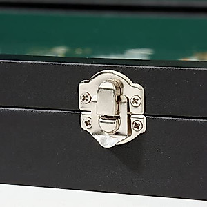 Pursuestar Black Dustproof Pin Display Case Shadow Box Frame with Hooks for Military Medal Jewelry Pin Badge Rings Necklaces Bracelets- 11x8 Inch