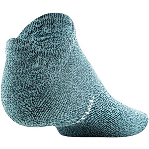 Under Armour Adult Essential Lite No Show Socks, 6-Pairs, Fresco Green Assorted, Medium