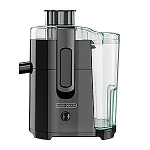 BLACK+DECKER 400-Watt Fruit and Vegetable Juice Extractor, Black, JE2400BD