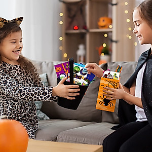 ShyLizard 168PCS Halloween Party Favor Goodie Bag Bulk for Kids, Halloween Stationery Set, Trick or Treat Toys including Pencil, Eraser, Notepad, Stamper, Halloween Bag, Stickers and Temporary Tattoos