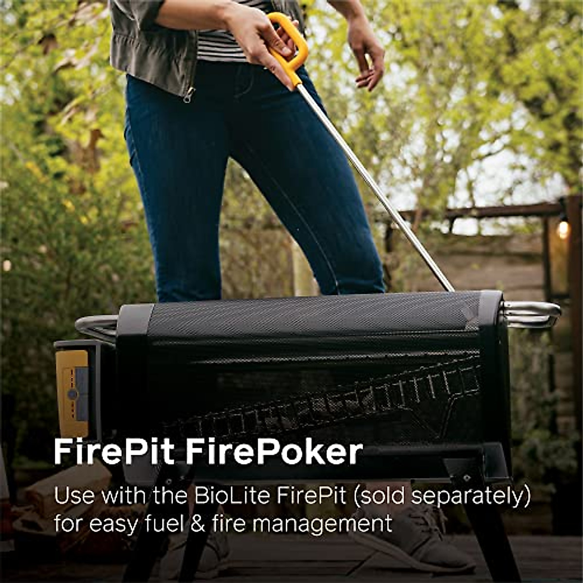 BioLite, FirePoker, 23” Stainless Steel for Easy Fuel and Fire Management