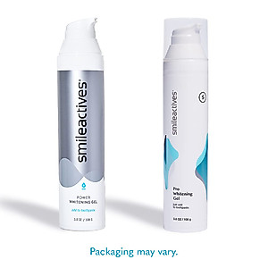 Smileactives His and Hers Teeth Whitening Kit - Large 3.8oz Teeth Whitening Gel for Toothpaste (Pack of 2) + Vanilla Mint Whitening Tooth Paint Pen - for a Bright White Smile in Days!