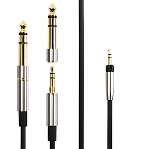 NewFantasia Replacement Audio Upgrade Cable Compatible with Sennheiser HD598, HD598Cs, HD560s, HD598SE, HD620S, HD400PRO, HD599, HD569, HD579 Headphones 1.2meters/4feet