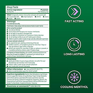 Biofreeze Overnight Gel Pain Relief, Knee & Lower Back Pain Relief, Arthritis Pain Reliever, Neck Pain Relief, Cooling Joint Pain Relief, FSA/HSA Eligible, Lavender Scented Menthol Gel 3 Fl Oz