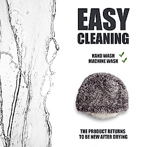 ShinHye Cat Bed Round Plush Fluffy Hooded Cat Bed Cave, Cozy for Indoor Cats or Small Dog beds, Soothing Pet Beds Doughnut Calm Anti-nxiety Dog Bed - Waterproof Bottom Washable (20×20inch, Coffee)