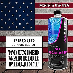 AquaDoc pH Decreaser - pH Down for Hot Tub Spa - Hot Tub Chemicals pH Decreaser pH For Hot Tub And Spa - Spa Down And pH Minus Chemicals - for Indoor & Outdoor Hot Tub Maintenance - Hot Tub pH Reducer
