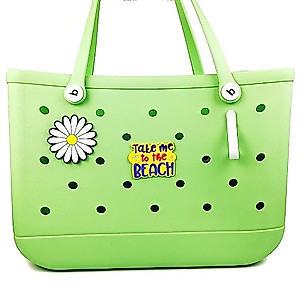 JULAI Charm Accessories for Bogg Bag Insert - Cute Decorative Charm Perfect for Customizing Your Bags Rubber Beach Bag Accessories Charms 3pcs