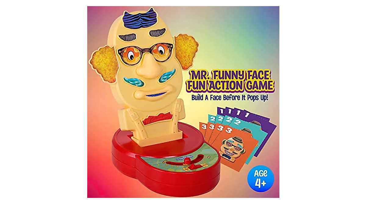 PlayRoute Funny Face Pop Up Game – Fun Kids Board Game for All Ages