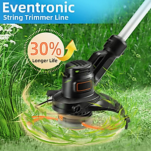 Weed Eater String, Eventronic 065 Trimmer Line of 580-Feet, Trimmer Line for Universal Replacement, Round Weed Wacker String Fits Medium& Heavy Grass&Weeds, String Trimmer Line of Orange Premium Nylon