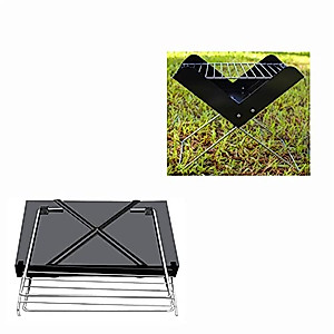 GEEKLLS Charcoal grills Shaped Foldable Style BBQ Garden Camping Outdoor Portable Charcoal Oven Grill Heater Kebab Barbecue