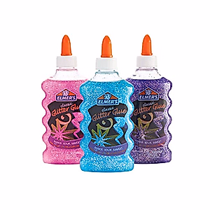 Elmer’s Glue Deluxe Starter Slime Kit | Slime Supplies | Clear School Glue & Glitter Glue Pens, 3 Count