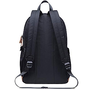 KAUKKO Stylish Oxford Fabric Backpack Travel Rucksack lightweight Hiking Bag Satchel(K1005-2-BLACK)