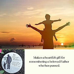 Boulevard East Concepts Dad Memorial Garden Stone Indoor Outdoor Father Remembrance Stepping Stone Gifts