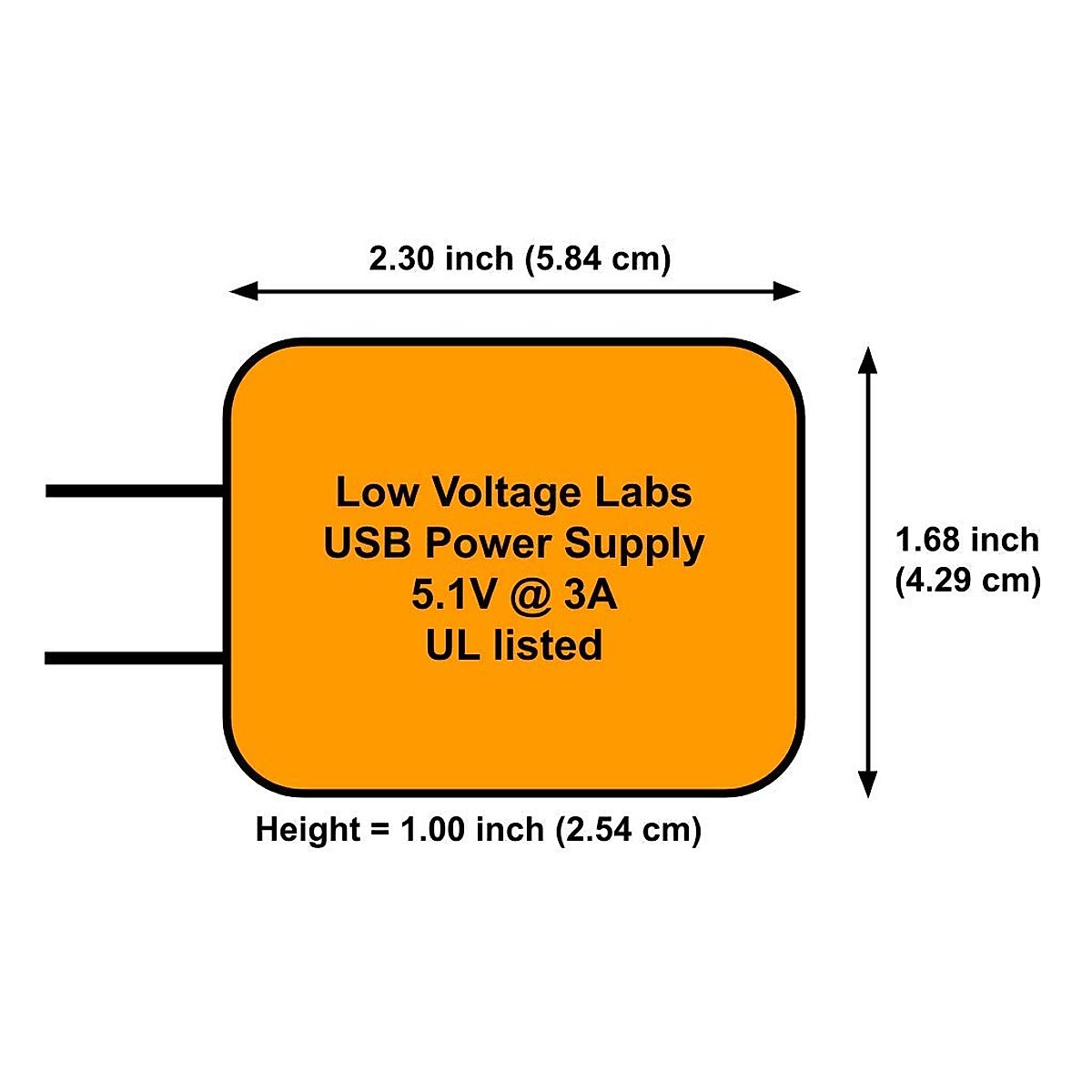 Raspberry Pi 4 and Pi 400 Power Supply 3.0A with ON/Off Switch UL-Certified (USB-C)