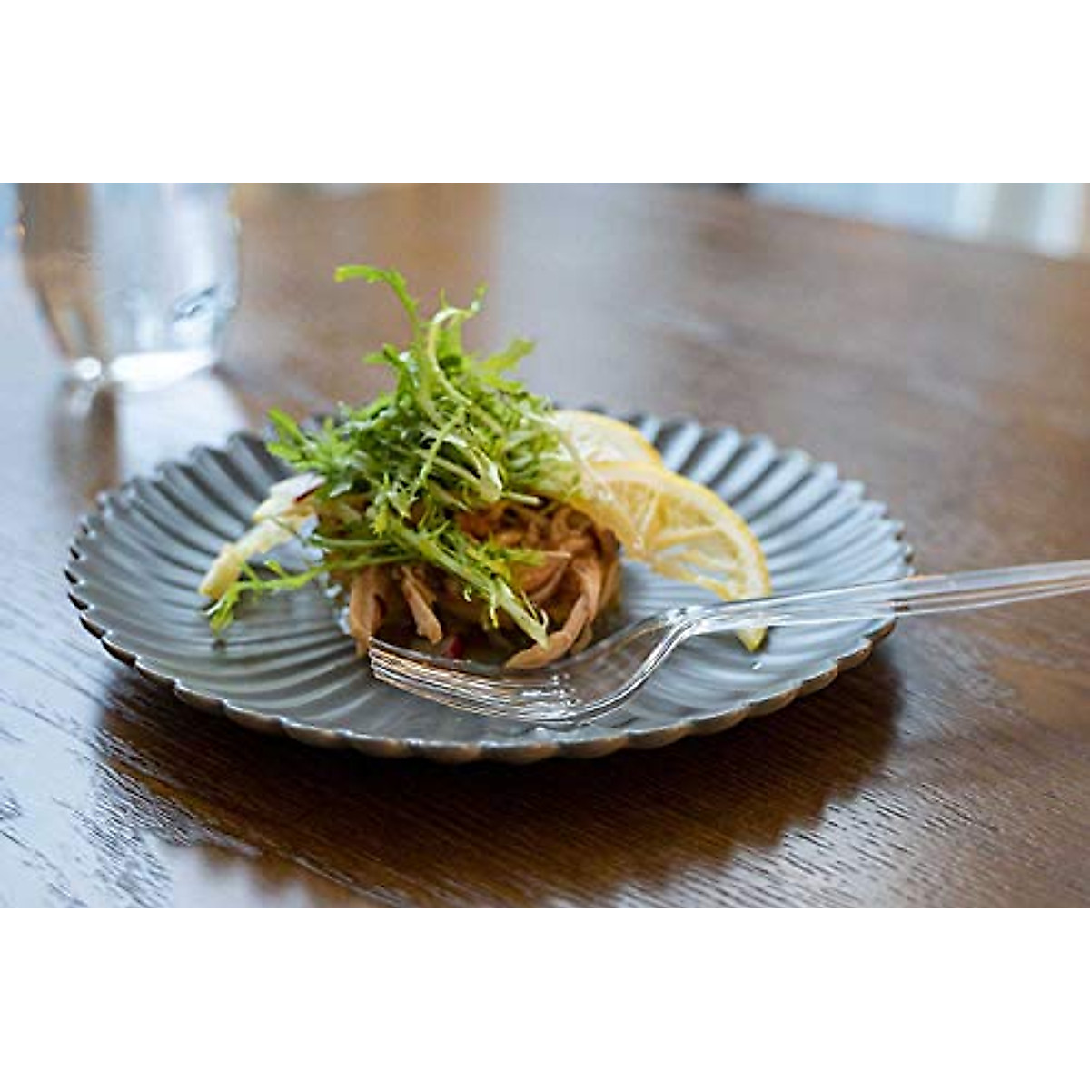 POSATE Heavy Weight Plastic Forks, Clear Disposable, 100 Count