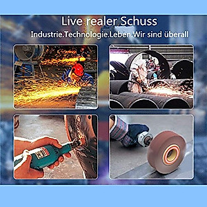 Bardland 10 Pieces Flap Wheel 1.18-Inchx 0.4-Inchx 0.12-Inch HP,120 Grit for Dremel Rotary Tools (120# 30X10X3)