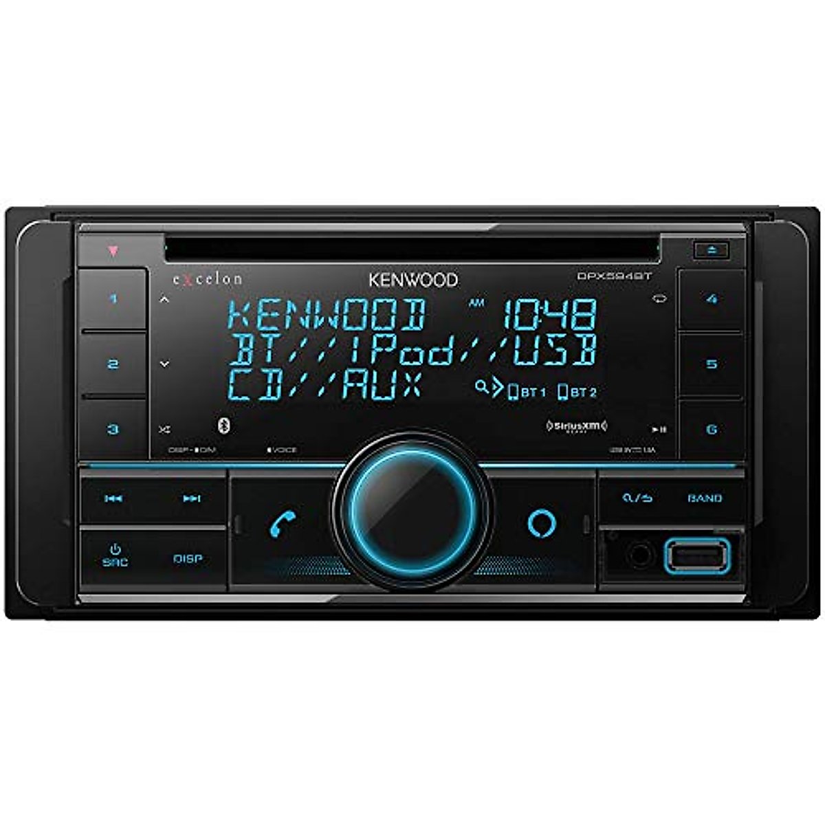 Kenwood DPX594BT Excelon CD Car Receiver with Bluetooth and Amazon Alexa Built-in