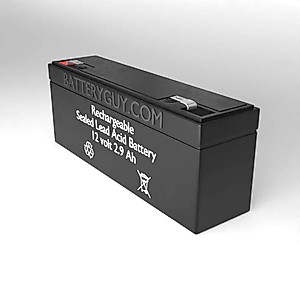 BatteryGuy PS-1229 Replacement 12V 2.9Ah Battery Brand Equivalent