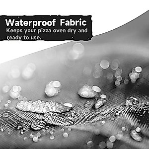 Koda 16 Pizza Oven Cover,Pizza Oven Cover for Koda 16 Gas Pizza Oven,16-inch Pizza Oven Waterproof Cover,Pizza Oven Accessories,Black