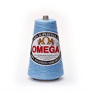 SUPERFINA NO.10 [240grs] - Omega | 100% Mercerized Cotton Yarn Ideal for Fine Crochet - Color: 27 - Blue 485