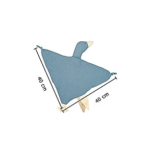 FOMUNI Baby Muslin Lovey Knit Newborn Babies Security Blankets Goose Lovie Cuddly Comforter Safe Loveys for Infant Boy Girl, Pink