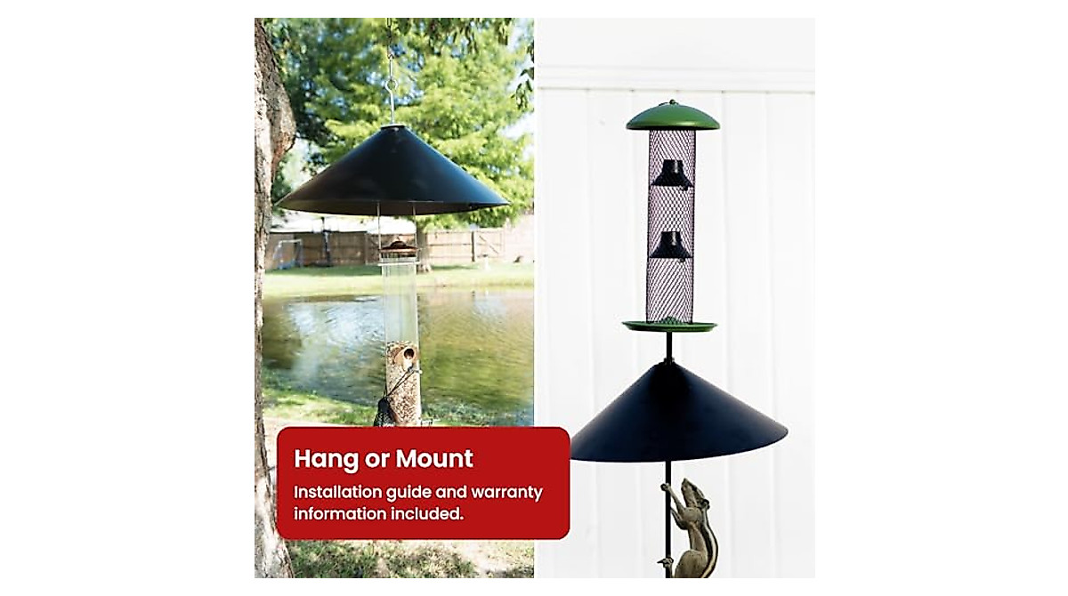 Predator Guard: Squirrel & Raccoon Proof Bird Feeder Baffle