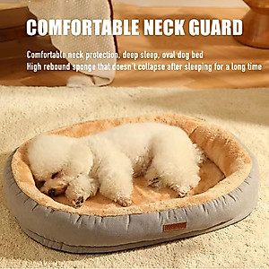 AKEISHE Cat Cushion Bed - Soft Durable Fabric Cat Beds for Indoor Cats and Kitten Beds for Indoor Kittens, Washable Calming Cat Bed for Ultimate Comfort