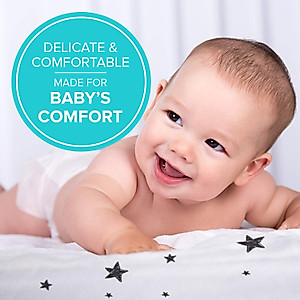 Kushies Baby Fitted Bassinet Sheets - 30 x 18 x 2 Bassinet Mattress Mini Crib Sheets - B&W Scribble Stars Bassinet Cover Mini Crib Mattress - Mattress for Playpen Carriage Pad Fitted Sheet Flannel, Scribble Stars Black & White