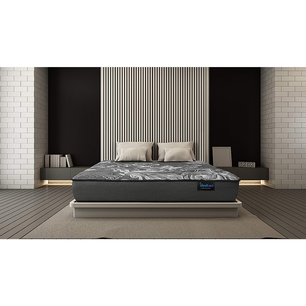 iDealBed Luxe Series Hybrid iQ5 Mattress with Reverie 5D Adjustable Bed Set, Massage, Zero Gravity, Pressure Relief Sleep System (Luxury Firm (Medium Firm Feel), Queen)