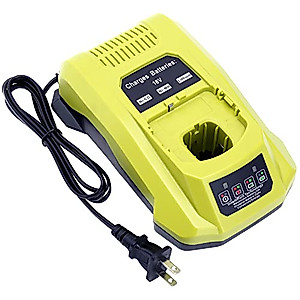 Biswaye Charger Replacement for Ryobi 18V Charger P117 Compatible with Ryobi 12V-18V One+ Lithium-Ion NiCad NiMh Battery P102 P108 P189 P197 P103 P105 P107 P190 P191 PBP002 PBP005
