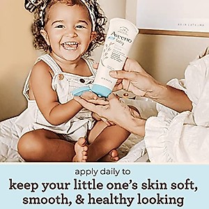 Aveeno Baby Daily Moisture Moisturizing Lotion for Delicate Skin with Natural Colloidal Oatmeal & Dimethicone, Hypoallergenic, Fragrance-, Phthalate- & Paraben-Free, 18 fl. oz (Package may vary)