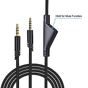 2.0m A40TR Inline Mute Cable with Mute Function, Also Working for Astro A10/A40 Headset