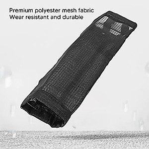 Jeanoko Grocery Bag Holder, Large Capacity Garbage Bag Dispenser Transparent Design for Restaurant(Black)