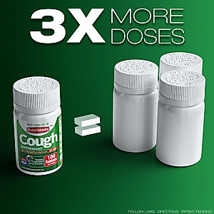 RoboTablets Cough Suppressant, Dextromethorphan 30mg, 100 Doses, 100 Tablets, 5mm Diameter Tablets for Cough Relief