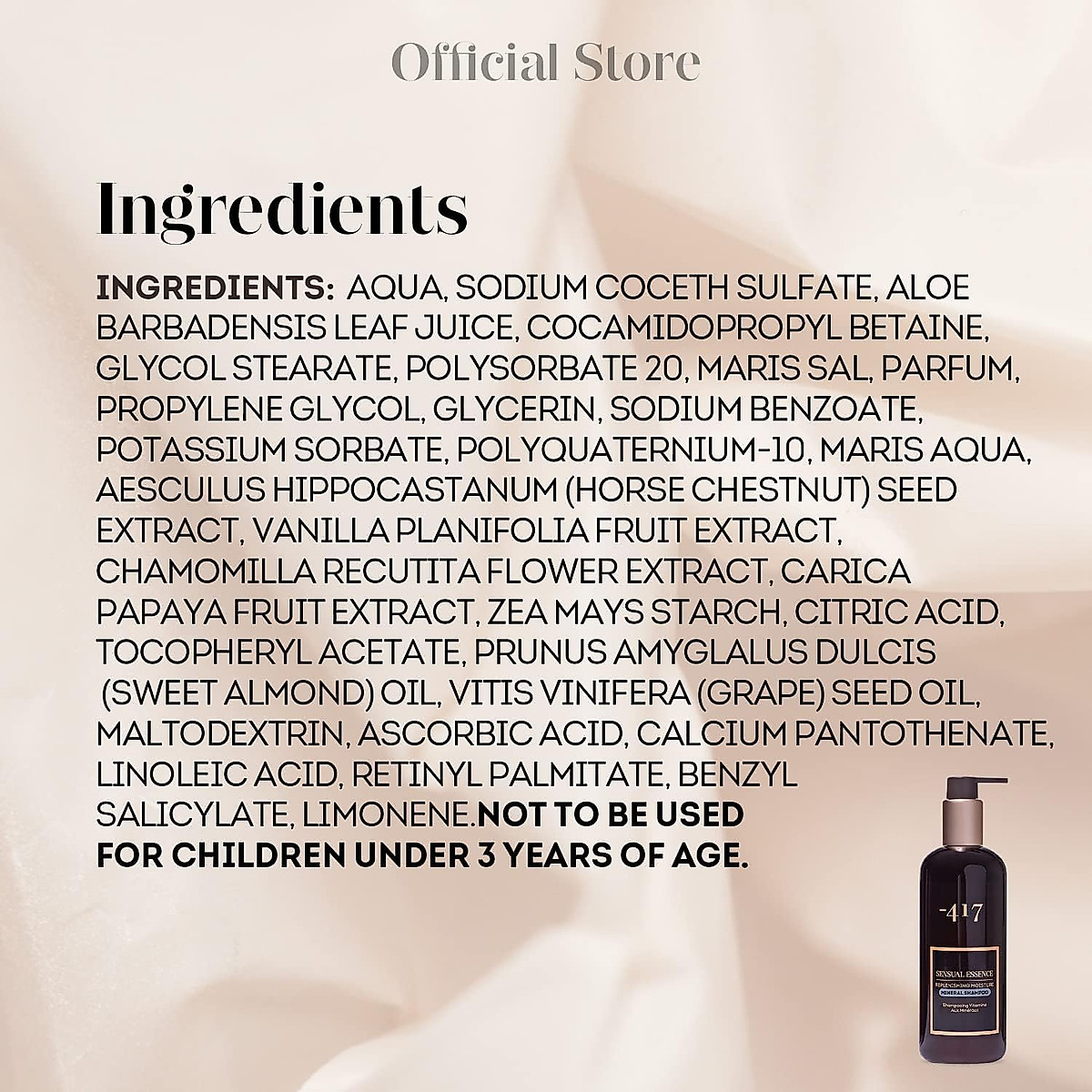 -417 Dead Sea Cosmetics Replenishing Moisture Mineral Shampoo - Cleansing & Nourishing - Perfect Solution For Beautiful Healthy Hair - with Aloe Vera & Sweet Almond Oil 11.83 fl oz.