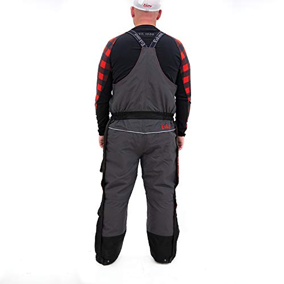Eskimo Men's Keeper Insulated Bib, Gray/Black, Large