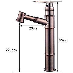 Brass Bathroom Tap Retro Extensible with Removable Hand Sheet Faucet Single Line Mixer Kitchen Faucet Faucet Bathtub Water Faucet
