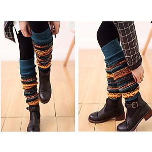 Lucky staryuan Women Wool Knit Leg Warmer Boot Warmer(4Pairs)