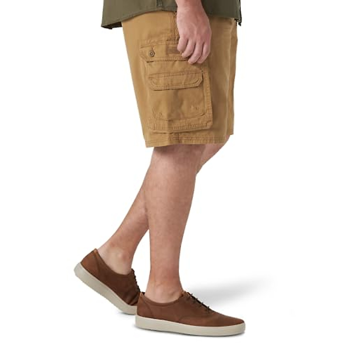 Lee mens Big & Tall Dungarees New Belted Wyoming Cargo Shorts, Bourbon, 44 US