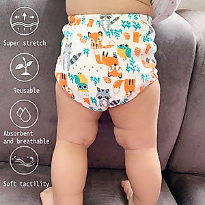 Potty Training Underwear for Boys and Girls,Plastic Waterproof Pants for Baby at Night-6 Pack