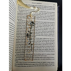 5.5x1 inch Flower Handmade Bookmark Resin Floral with Dried Flowers… (Forget-me-nots)