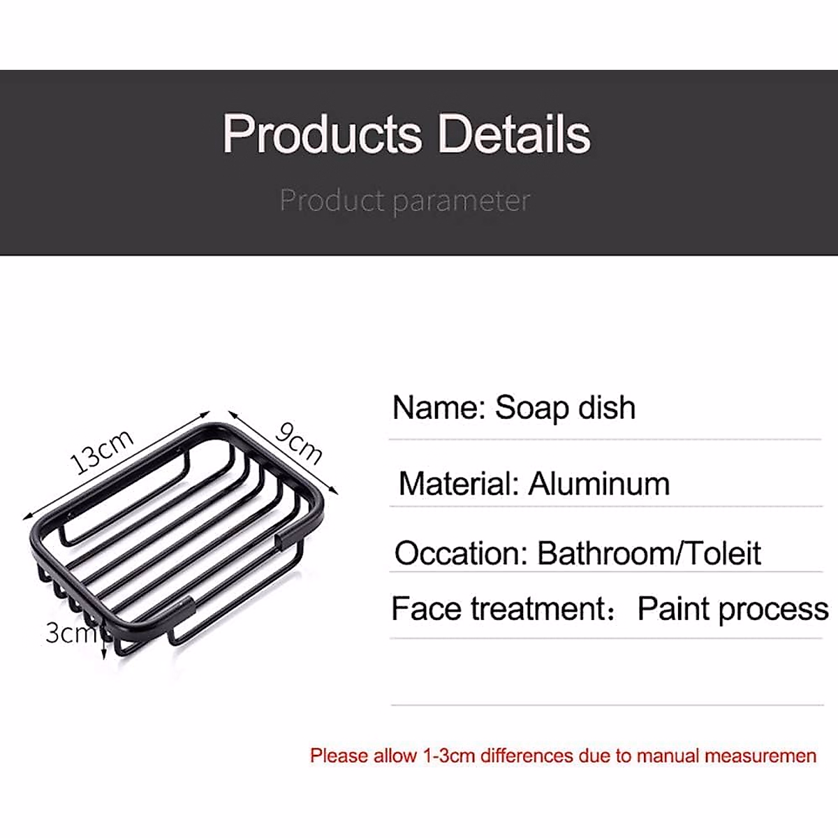 Gold Bar Soap Holder for Shower Wall,Stainless Steel Adhesive Soap Dish for Bathroom,Drill Free Soap Holder Storage Rack Soap Dishes Holders and Dispensers Bathroom Accessories