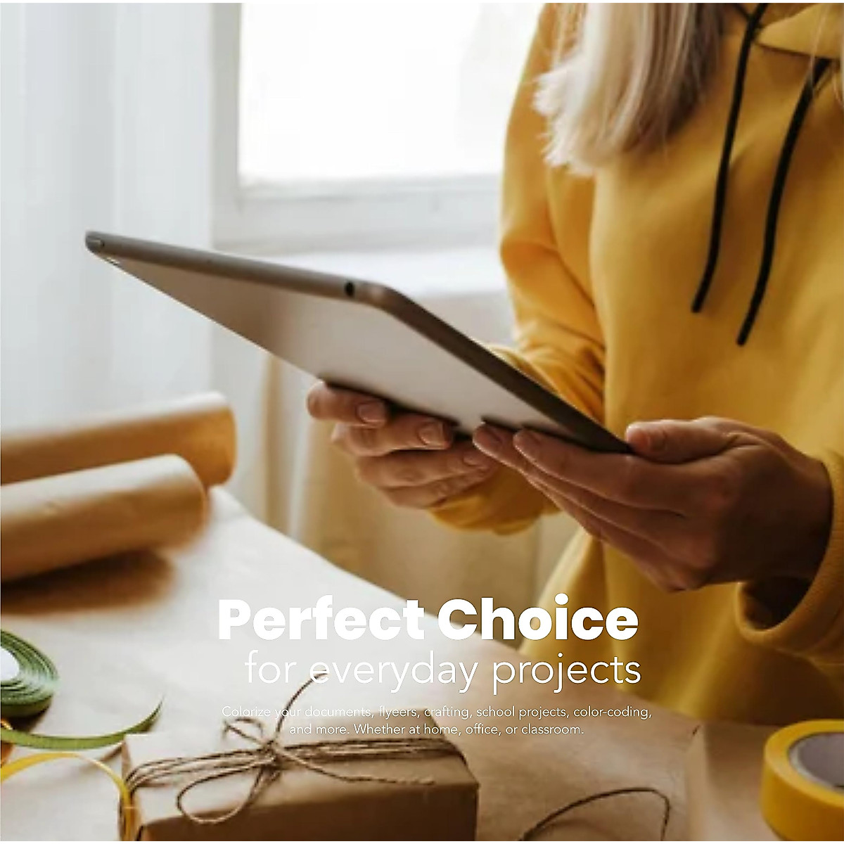 Kraft Cardstock Thick Paper 50 Sheets, 8.5" x 11" Heavyweight 92lb Cover Card Stock for Crafts and DIY Cards Making