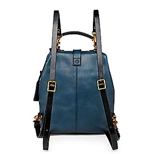 OLD TREND Genuine Leather Pamela Backpack (Navy)