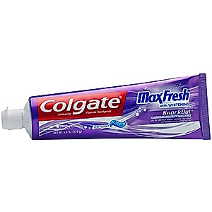 Colgate Max Fresh Knockout Gel Toothpaste, 6 Ounce Pack Of 3